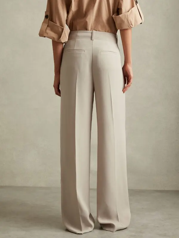 REISS Isla Wide Leg Trousers