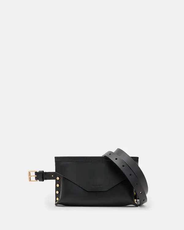ALLSAINTS Eden Studded Leather Belt Bag