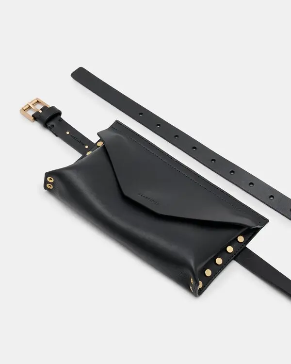 ALLSAINTS Eden Studded Leather Belt Bag