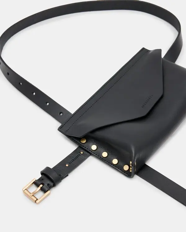 ALLSAINTS Eden Studded Leather Belt Bag