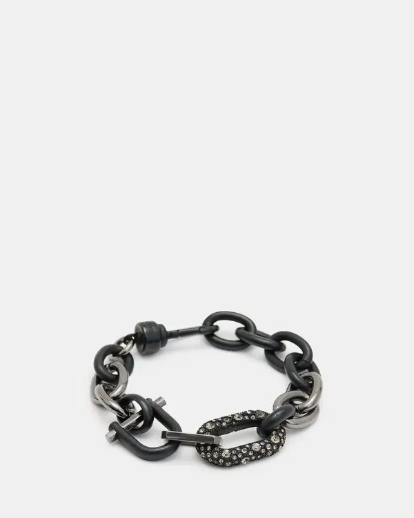 ALLSAINTS Cadence Two-tone Chain Bracelet - Matte Black Mix