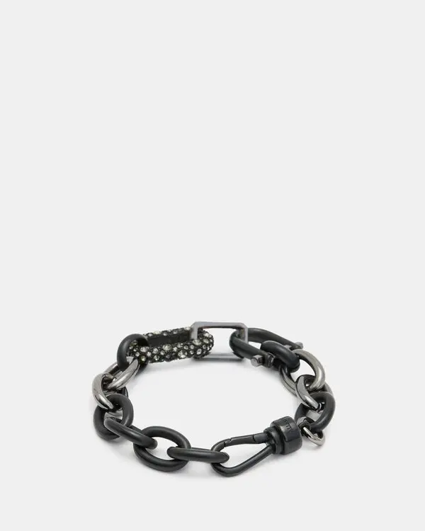 ALLSAINTS Cadence Two-tone Chain Bracelet - Matte Black Mix