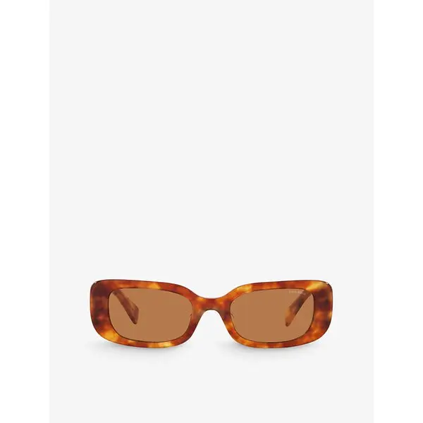 Miu Miu Mu 08ys Square Sunglasses - Brown