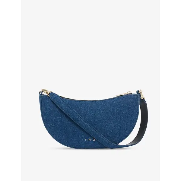 IRO PARIS Arch Denim Shoulder Bag