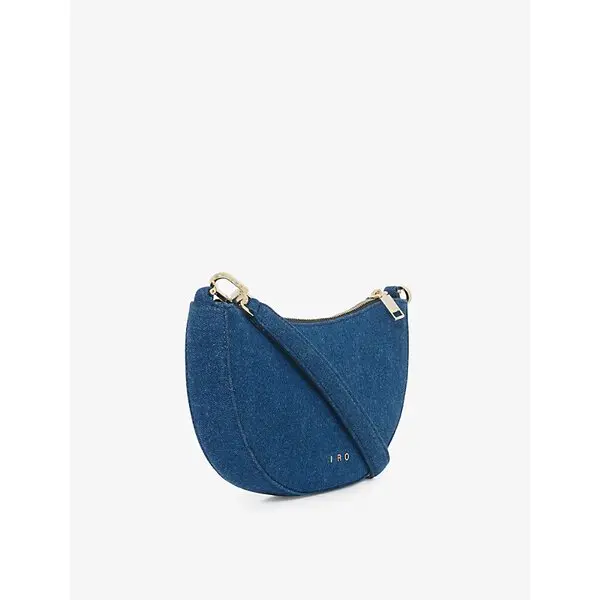 IRO PARIS Arch Denim Shoulder Bag
