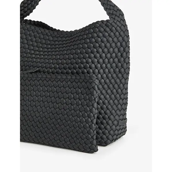 NAGHEDI Nomad Woven Hobo Bag - Onyx