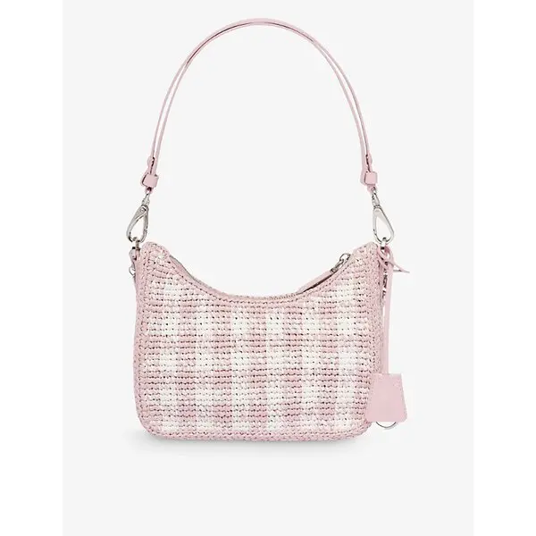 Prada Re-edition 2005 Mini Crochet Shoulder Bag