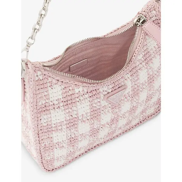 Prada Re-edition 2005 Mini Crochet Shoulder Bag