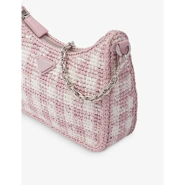Prada Re-edition 2005 Mini Crochet Shoulder Bag