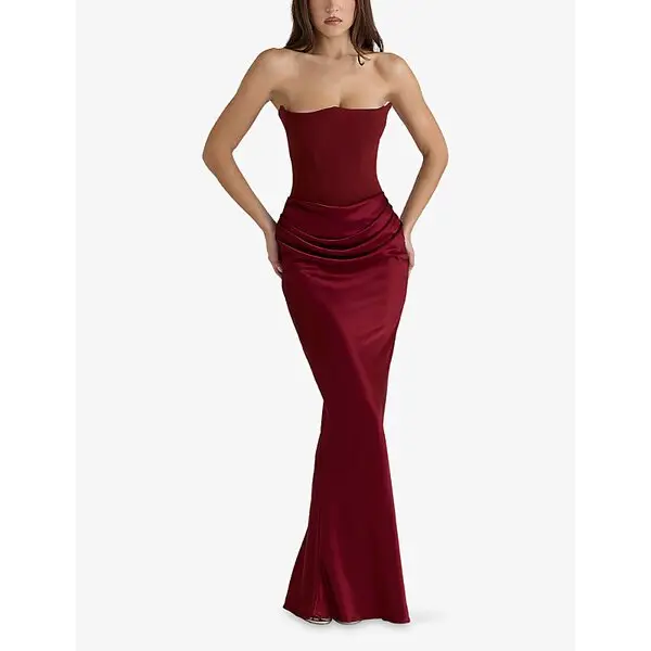 white christmas dresses House Of CB Persephone Strapless Corset Dress