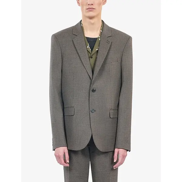 The Kooples Regular-fit Single-breasted Stretch-wool Blazer