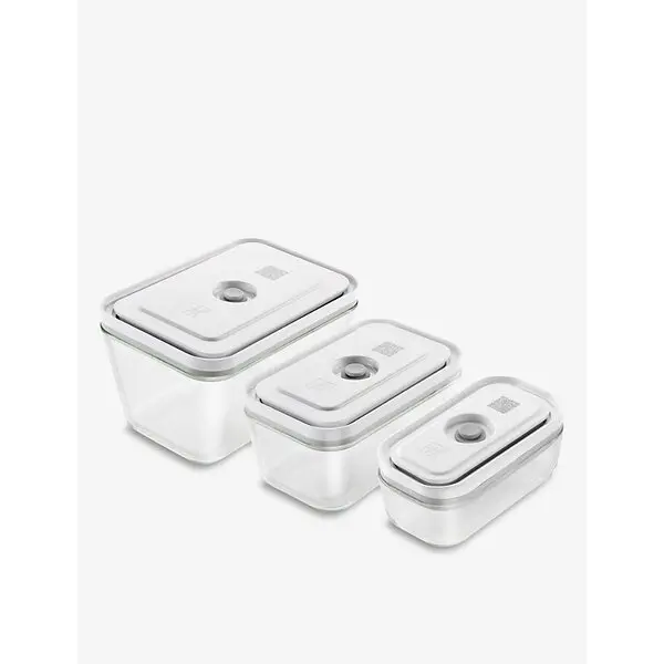 ZWILLING Glass Rectangular Storage Box Set Of Three - One-color