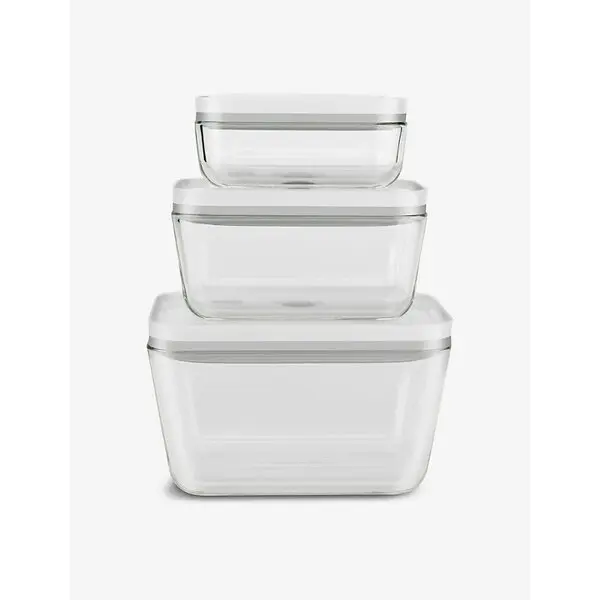 ZWILLING Glass Rectangular Storage Box Set Of Three