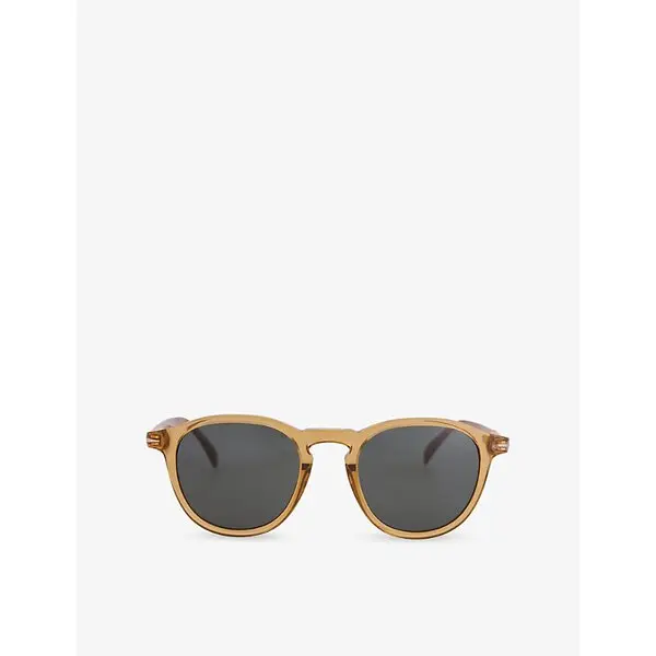 DB EYEWEAR BY DAVID BECKHAM 1114/s Round-frame Sunglasses - Yellow Havana