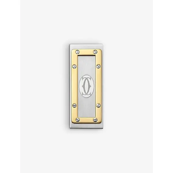CARTIER Santos De Stainless-steel Money Clip - Grey And Gold