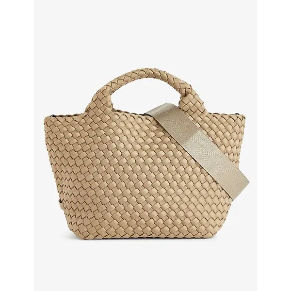 NAGHEDI St. Barths Mini Woven Tote Bag - Cashmere