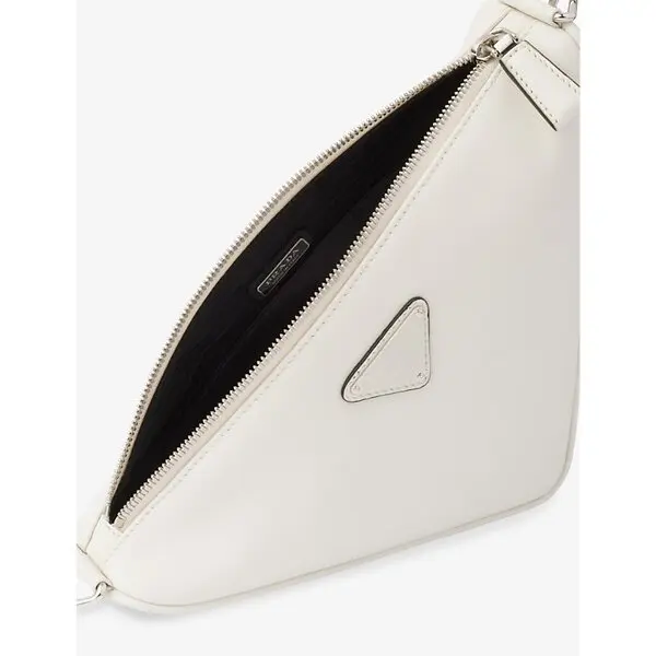 Prada Triangle Leather Shoulder Bag