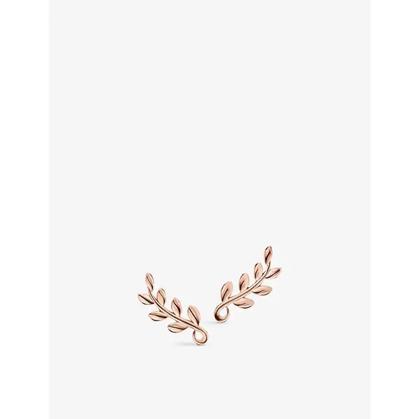 Tiffany & Co. Paloma Picasso Olive Leaf Earrings - Rose Gold