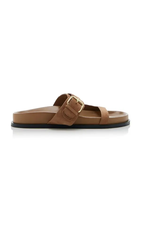 A.emery Prince Leather Slide Sandals