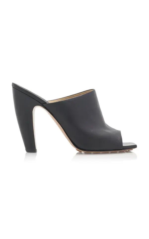 Bottega Veneta Lagoon Leather Mule Sandals