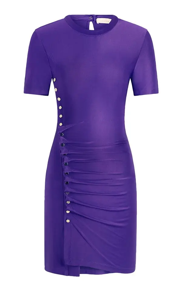 Rabanne Gathered Jersey Mini Dress