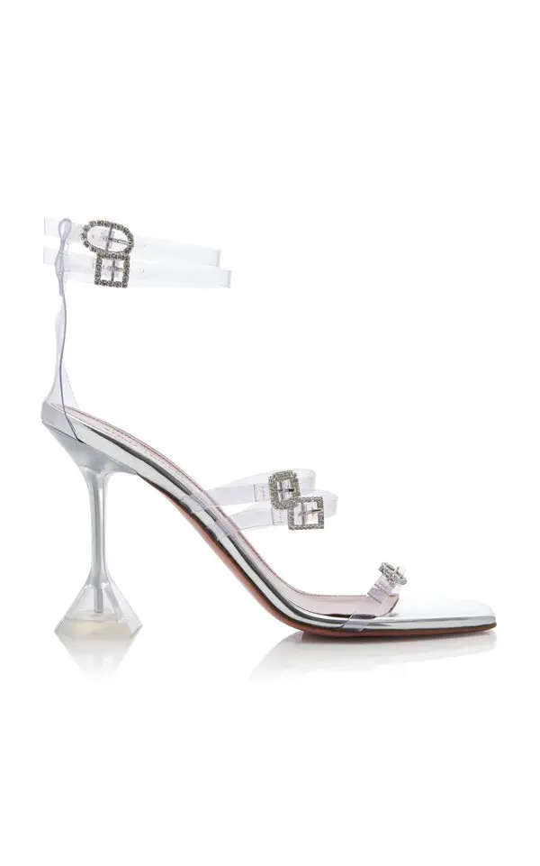 Amina Muaddi Robyn Buckle-embellished Sandals