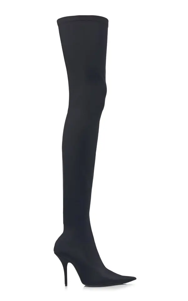 Balenciaga Knife Jersey Over-the-knee Pumps