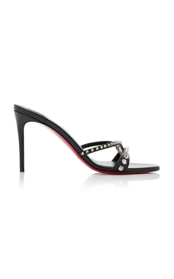 CHRISTIAN LOUBOUTIN Tatoosh Spikes 85mm Leather Mules