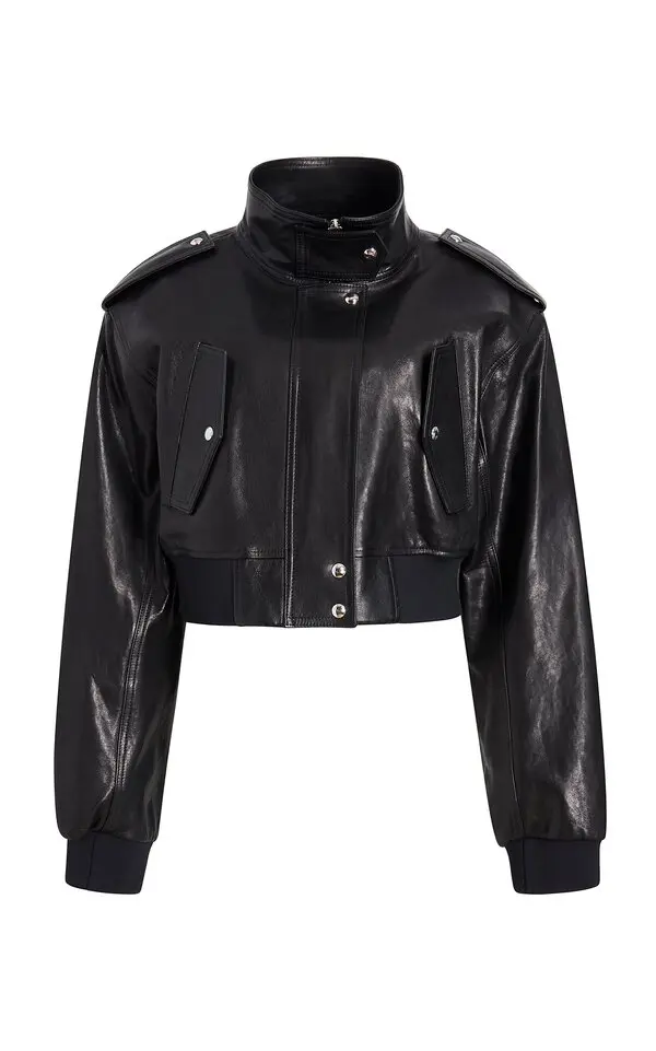Khaite Kember Leather Moto Jacket