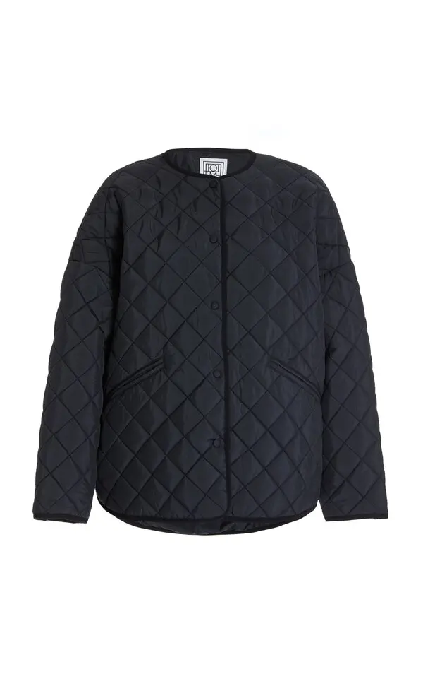 TOTEME Oversized Quilted Jacket - Black