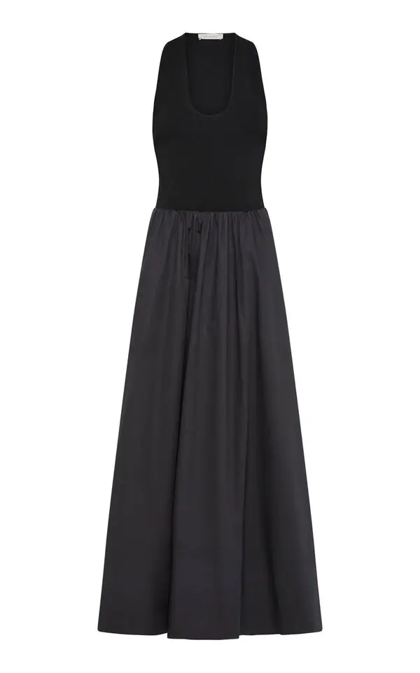 ST. AGNI Plunge Neck Dress