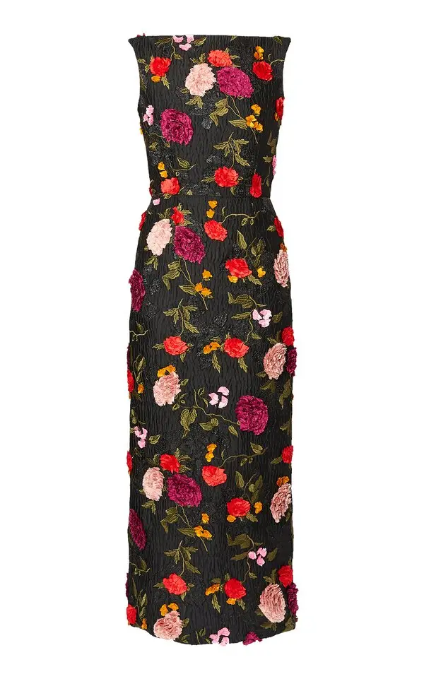 Erdem Floral Jacquard Gown