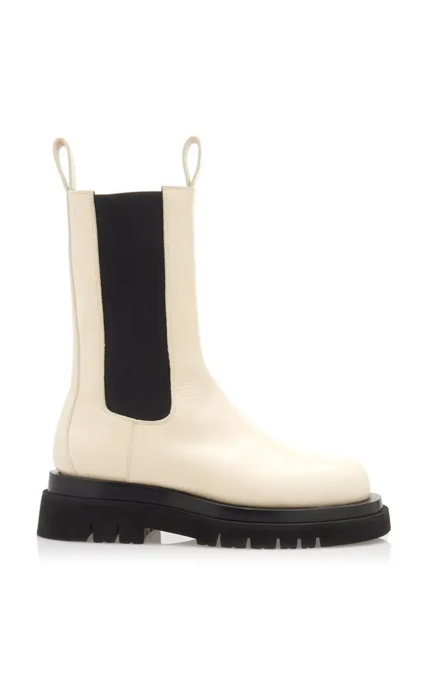 Bottega Veneta The Lug Leather Boots - White