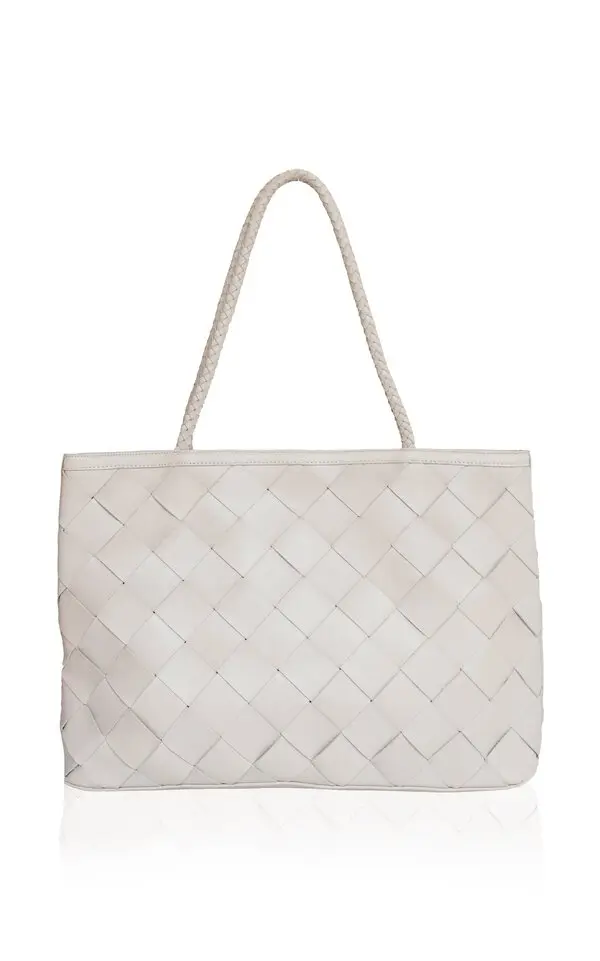 BEMBIEN Gabrielle Grande Woven Leather Tote Bag Os