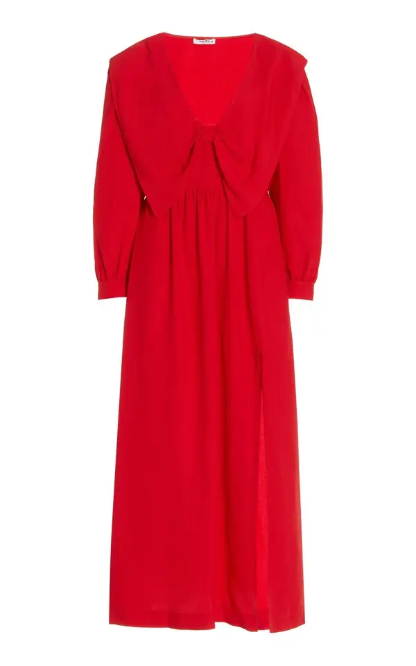 Miu Miu Satin Sable Midi Dress