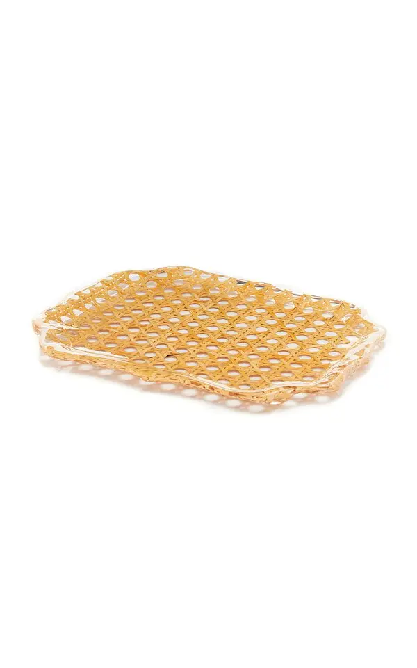 MODA DOMUS Baroque Wicker Tray - Neutral