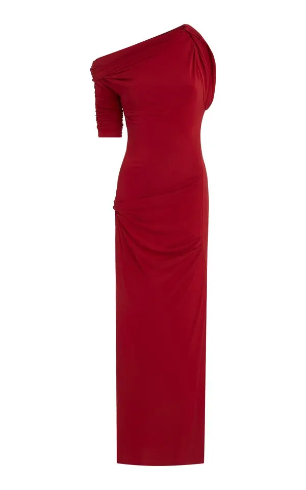Jacquemus Drapeado Asymmetric Maxi Dress