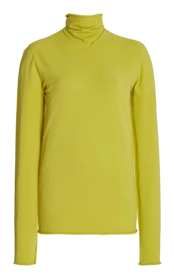 Bottega Veneta Knitted Turtleneck Top - Green