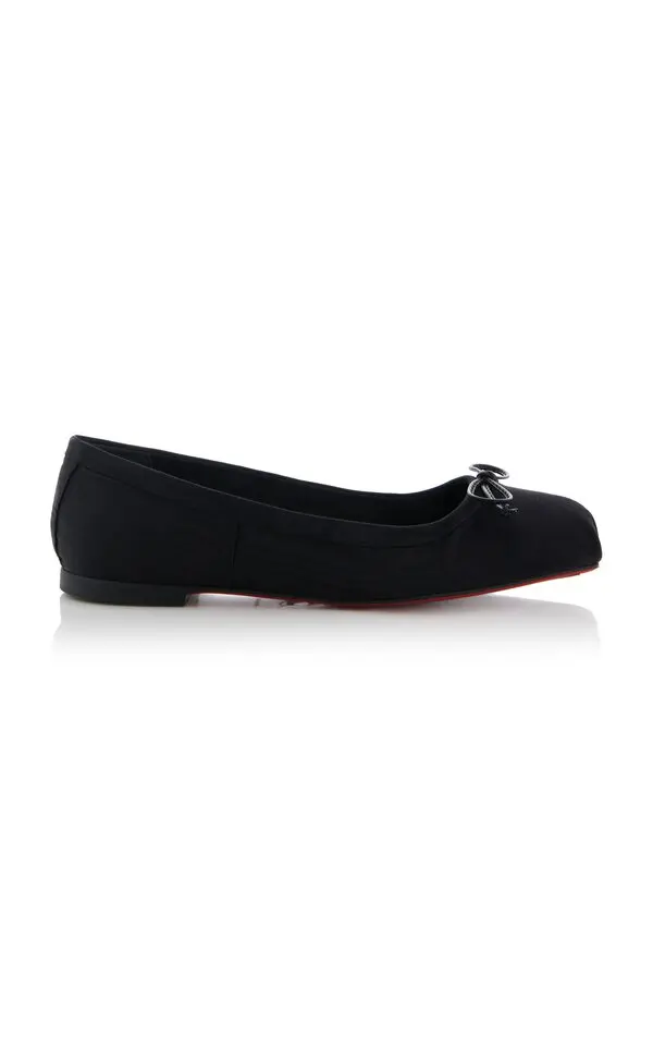 CHRISTIAN LOUBOUTIN Mamadrague Moire Ballet Flats