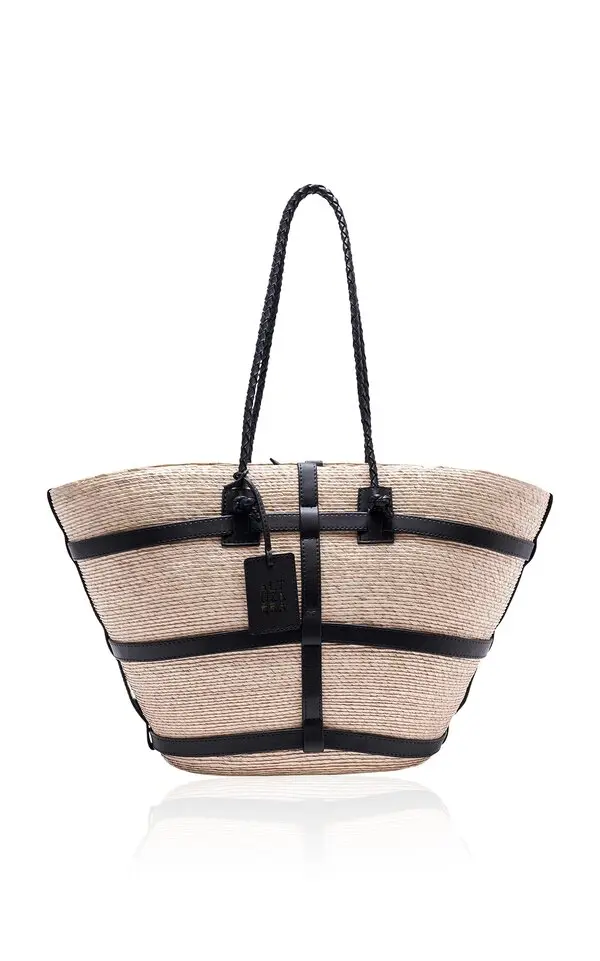 Altuzarra Watermill Large Raffia Bag Os