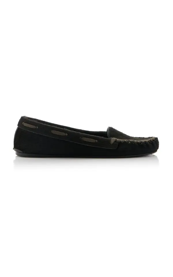 THE ROW Mabel Suede Moccasins