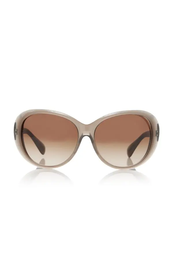 Oliver Spencer Maridan Oversized Round-frame Sunglasses - Brown