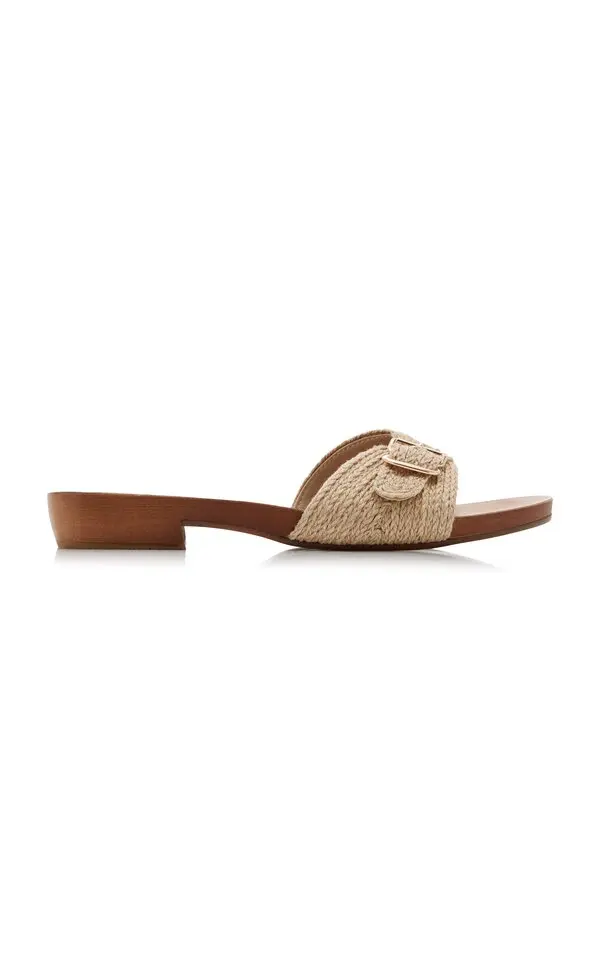 Gabriela Hearst Clover Raffia Sandals