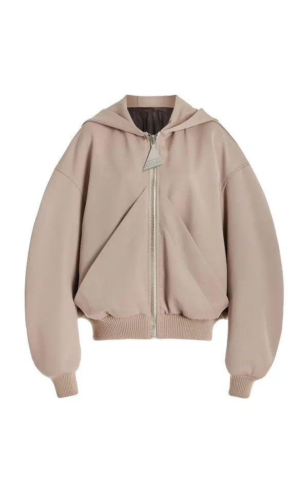 Attico Wool Hooded Bomber Jacket