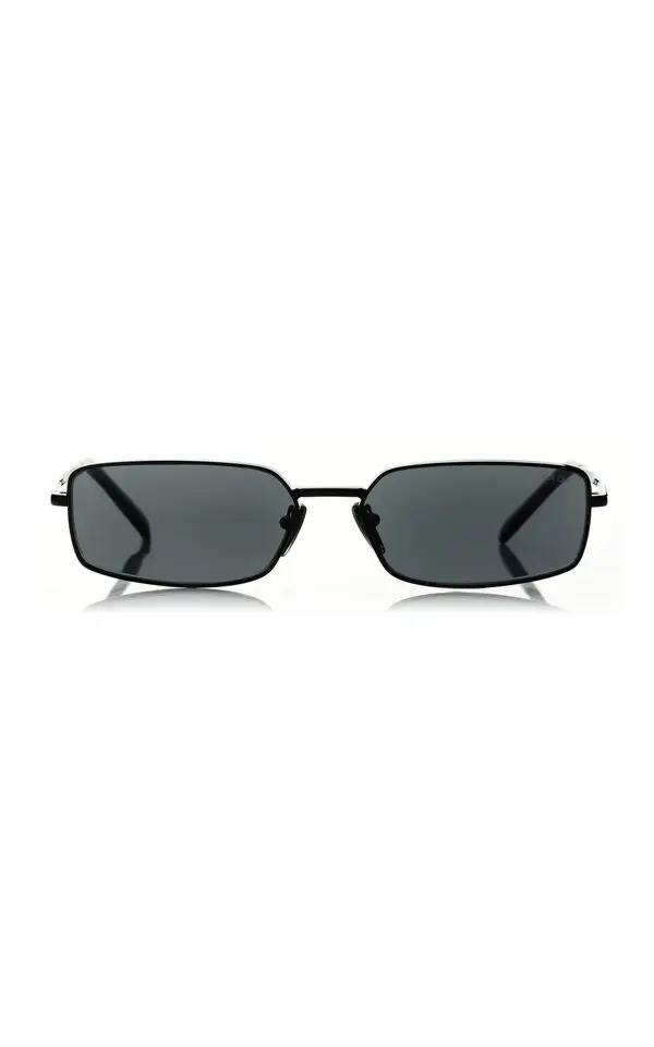 Prada Square-frame Metal Sunglasses