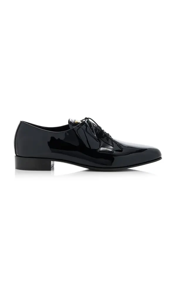 Prada Patent Leather Lace Up Oxfords