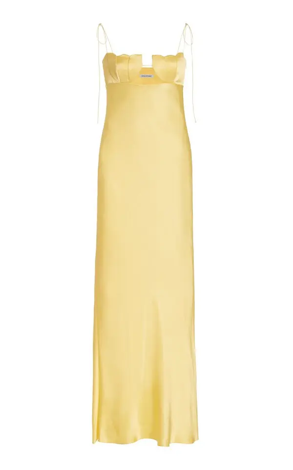 Anna October Tulip Satin Maxi Dress