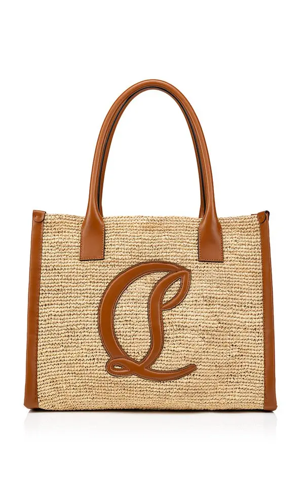 CHRISTIAN LOUBOUTIN By My Side Raffia Tote