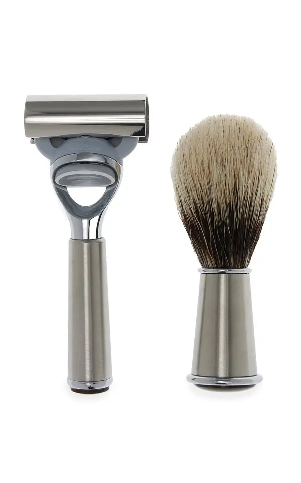 LORENZI MILANO Traveling Shave Set - Black