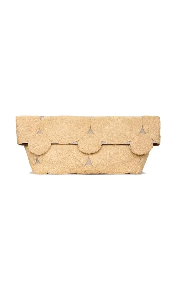 Cult Gaia Brynn Straw Clutch
